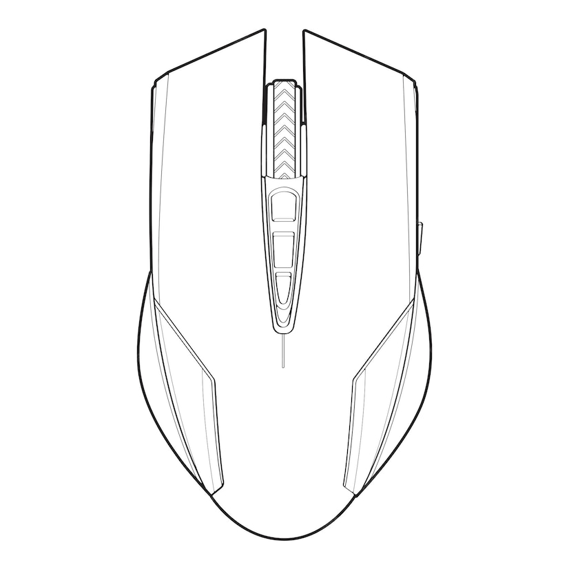 Premium Vector Computer Mouse Outline Drawing Vector Computer Mouse In A Sketch Style Computer