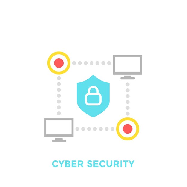 Premium Vector | Computer network cyber security internet technologies ... Premium Vector | Computer network cyber security internet technologies ...
