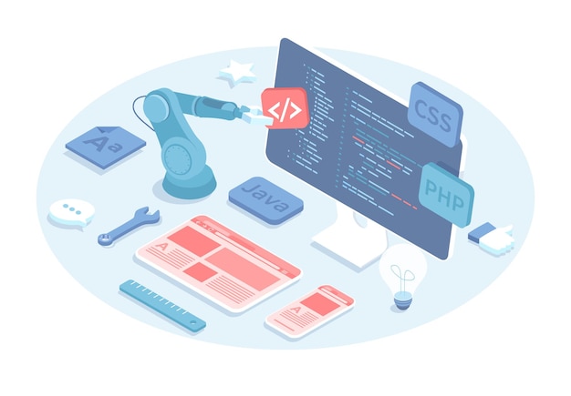 Ai Development Tools Vectors & Illustrations for Free Download | Freepik