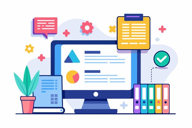 Data Entry Illustration Vectors & Illustrations for Free Download