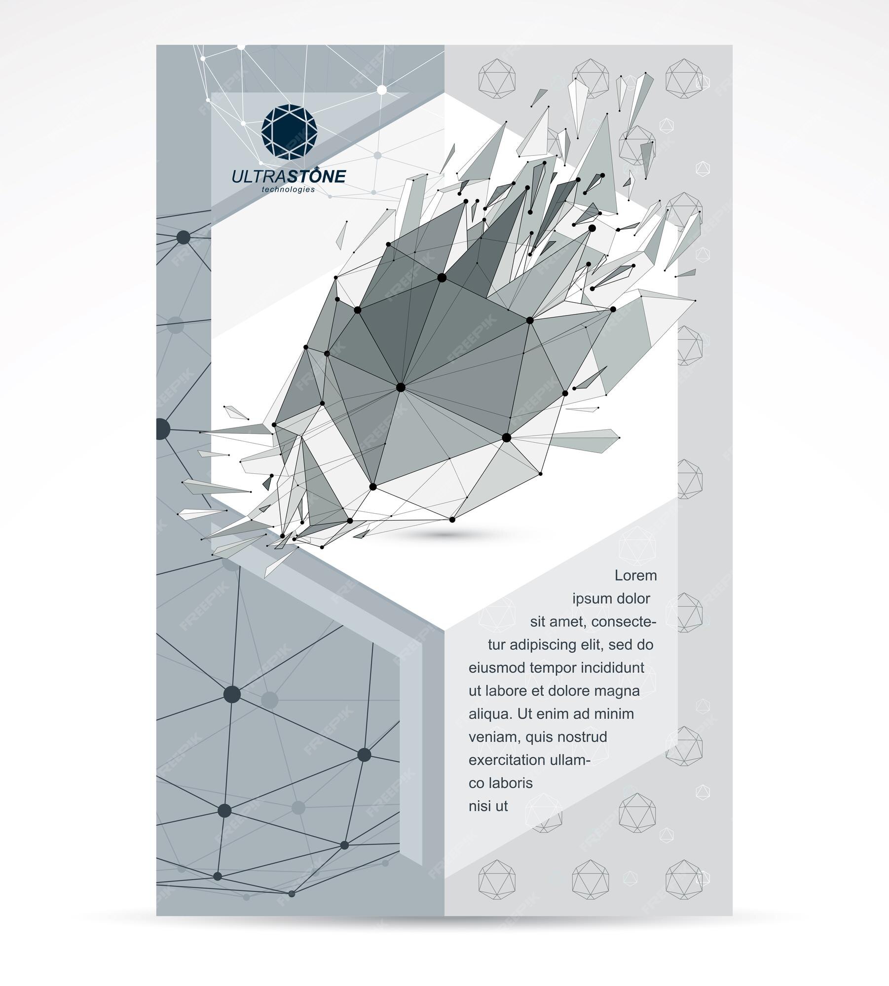 Premium Vector Computer Technologies Creative Advertisement Brochure
