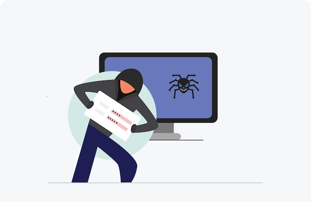 Premium Vector | Computer virus Premium Vector | Computer virus