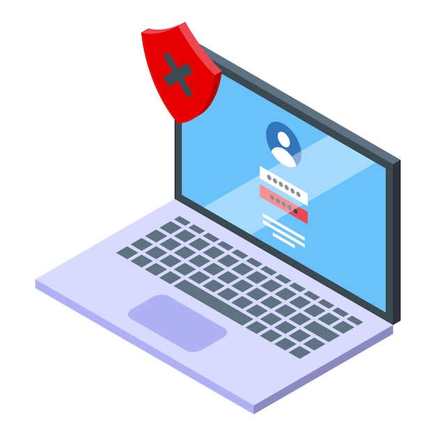Premium Vector | Computer wrong password icon isometric vector ... Premium Vector | Computer wrong password icon isometric vector ...