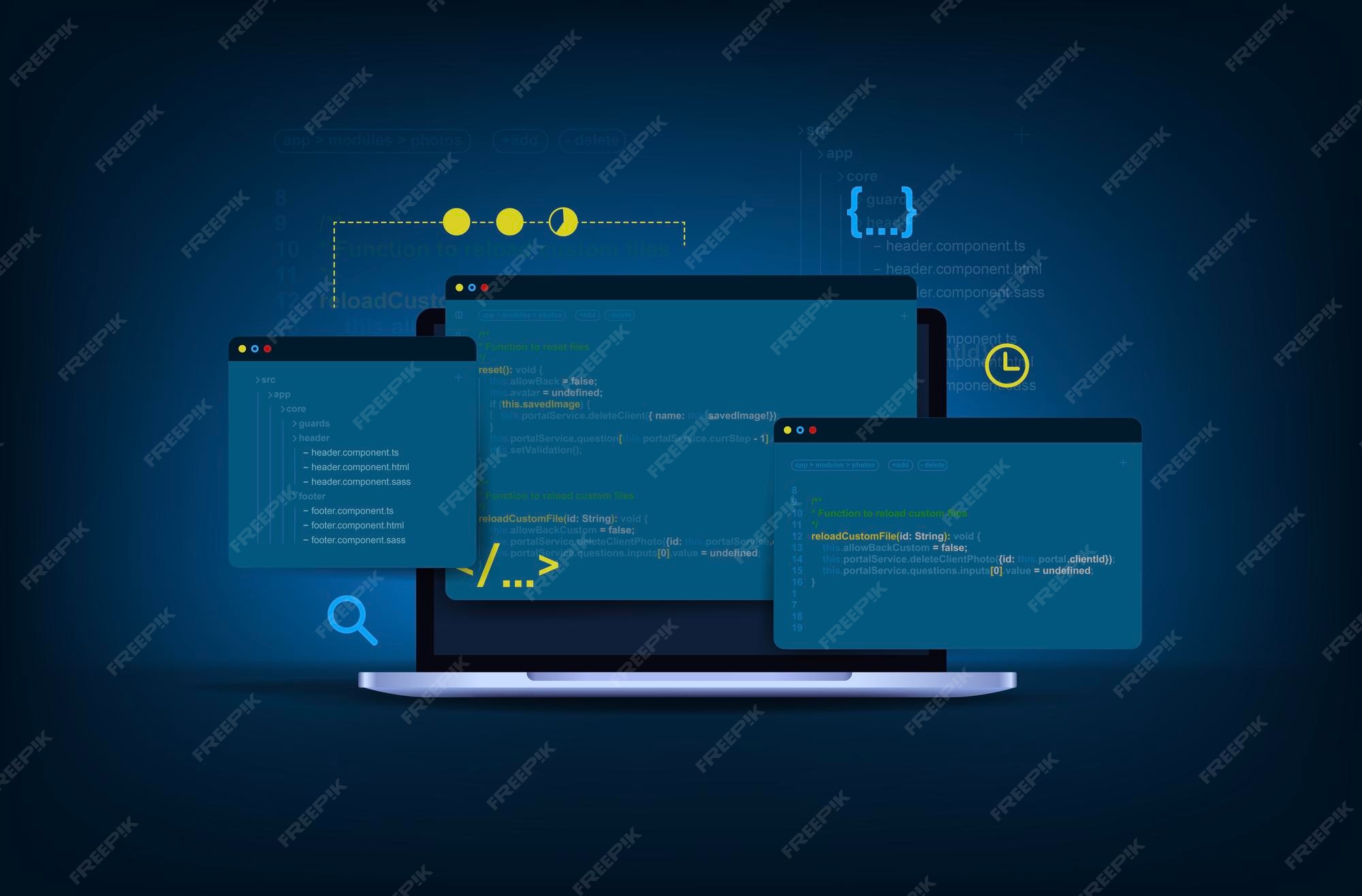 Premium Vector Concept Of Computer Programming Or Software Or Game