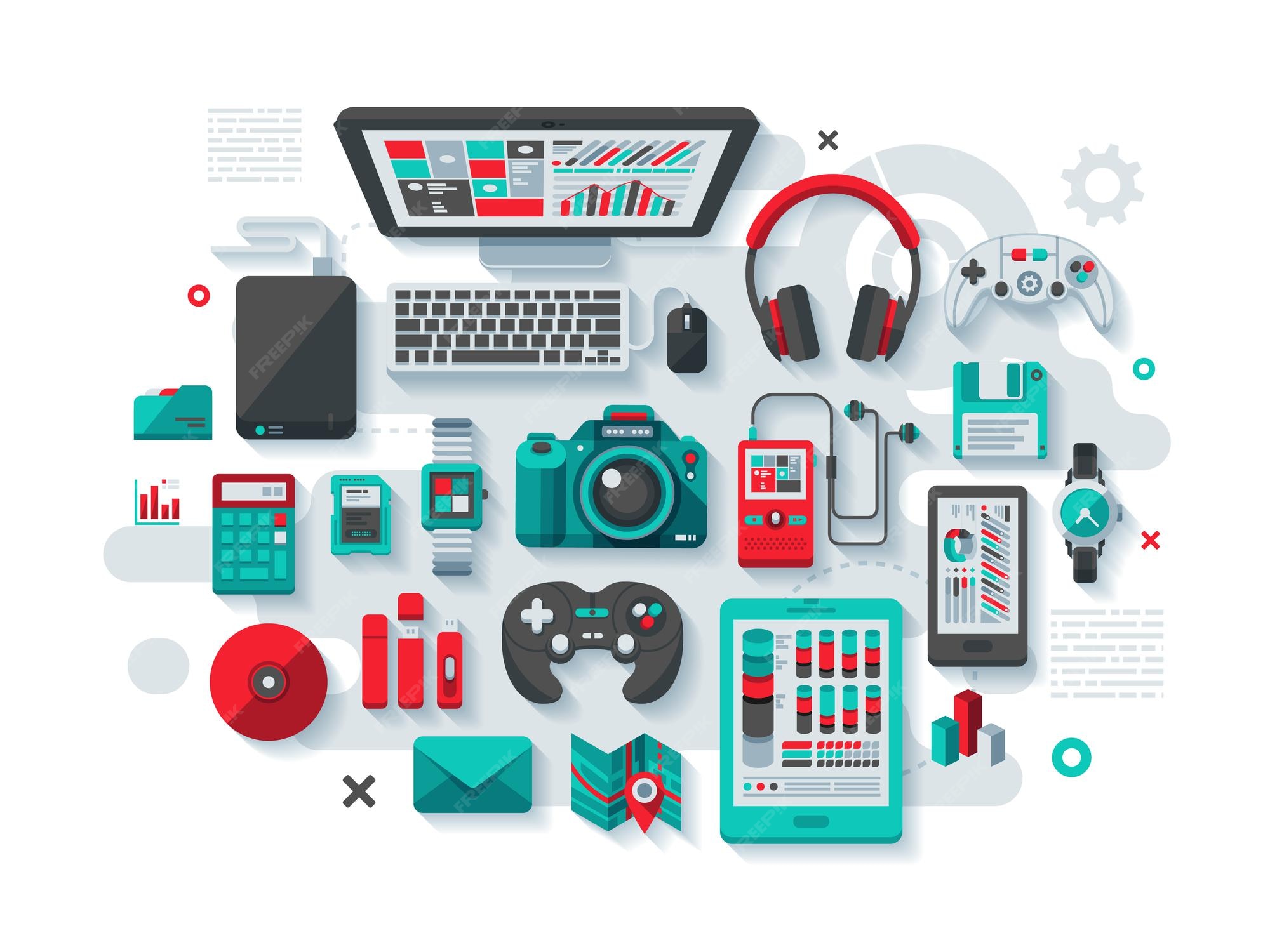 Premium Vector | Concept illustration with flat designstyled vectors ...