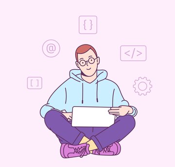 Premium Vector | Concept of script coding and programming in php python javascript other languages