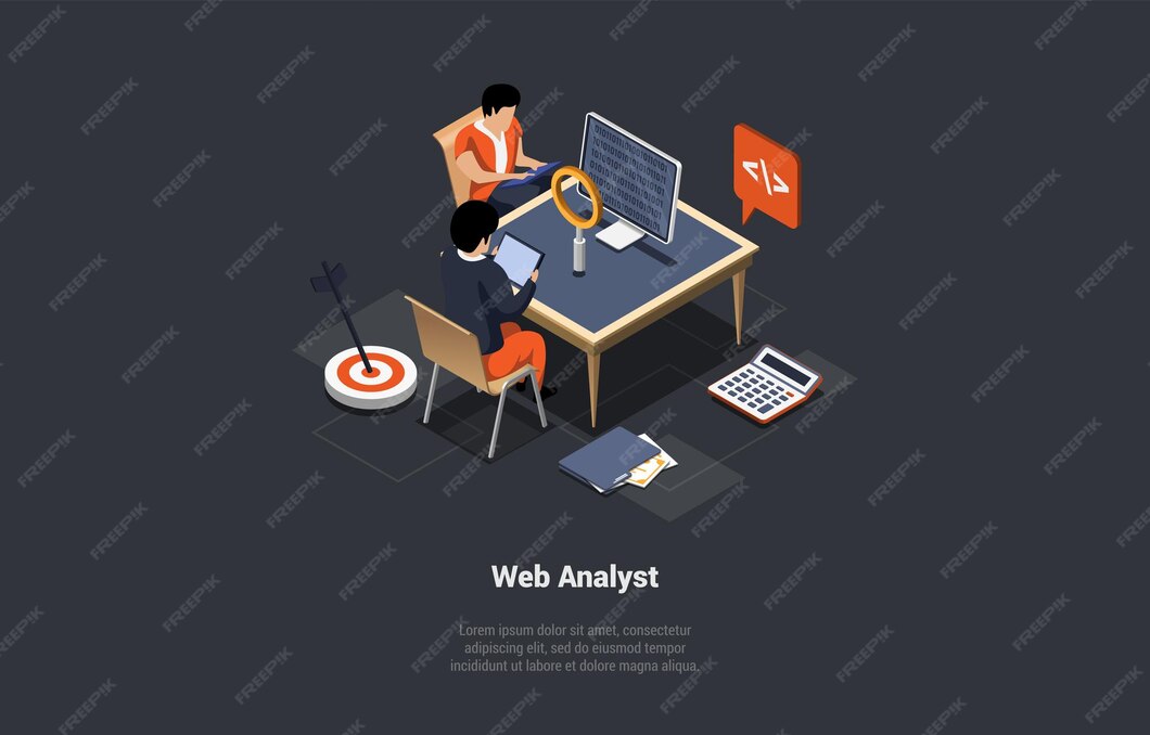Premium Vector Concept Of Testing Data Analysis And Debugging Web Analyst Character Marketer 