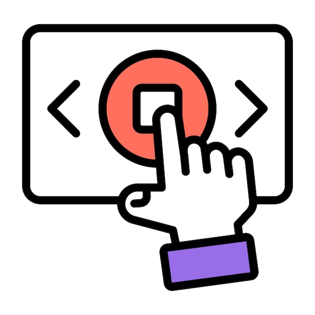 Premium Vector | Conceptual flat design icon of interaction Premium Vector | Conceptual flat design icon of interaction