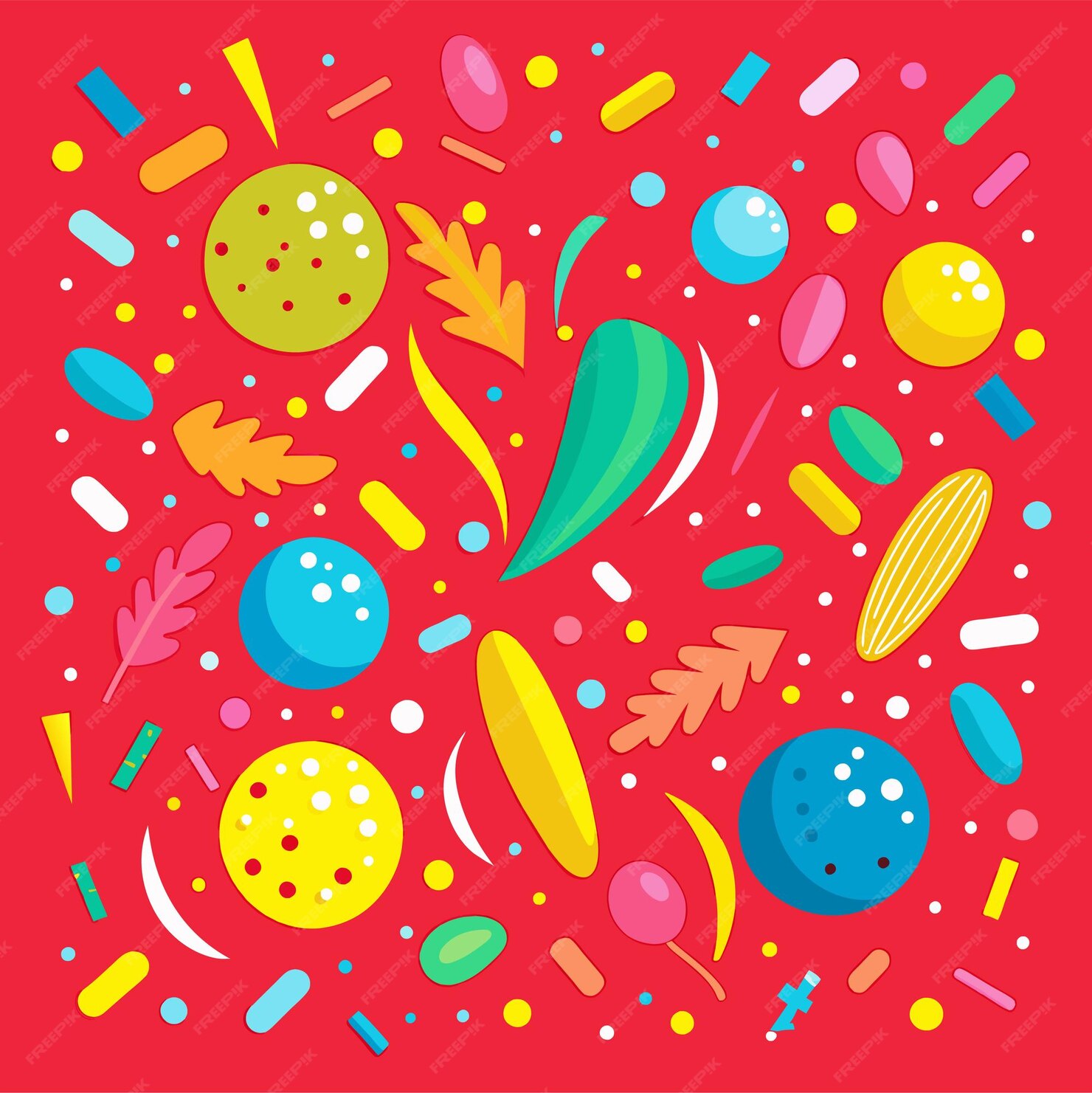 Premium Vector | Confetti background background vector illustration Premium Vector | Confetti background background vector illustration