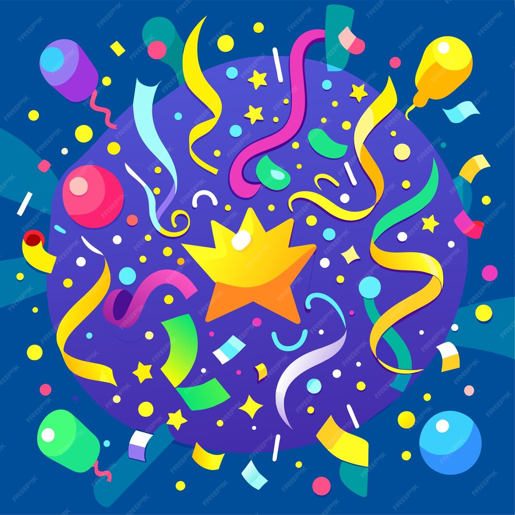 Premium Vector | Confetti background background vector illustration Premium Vector | Confetti background background vector illustration