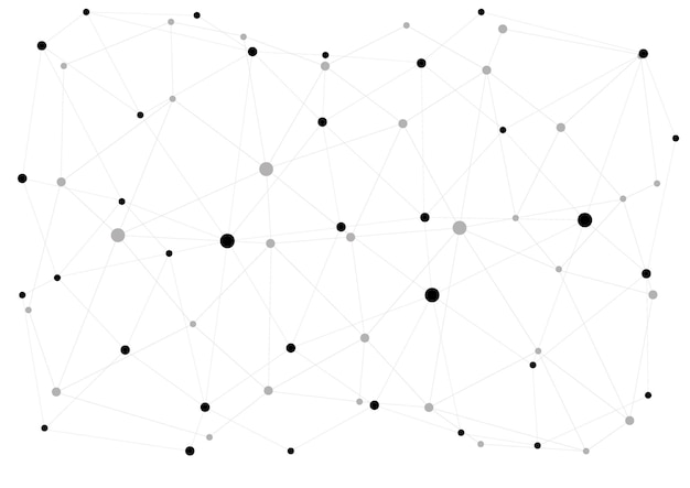 Premium Vector | Connected dots network Premium Vector | Connected dots network