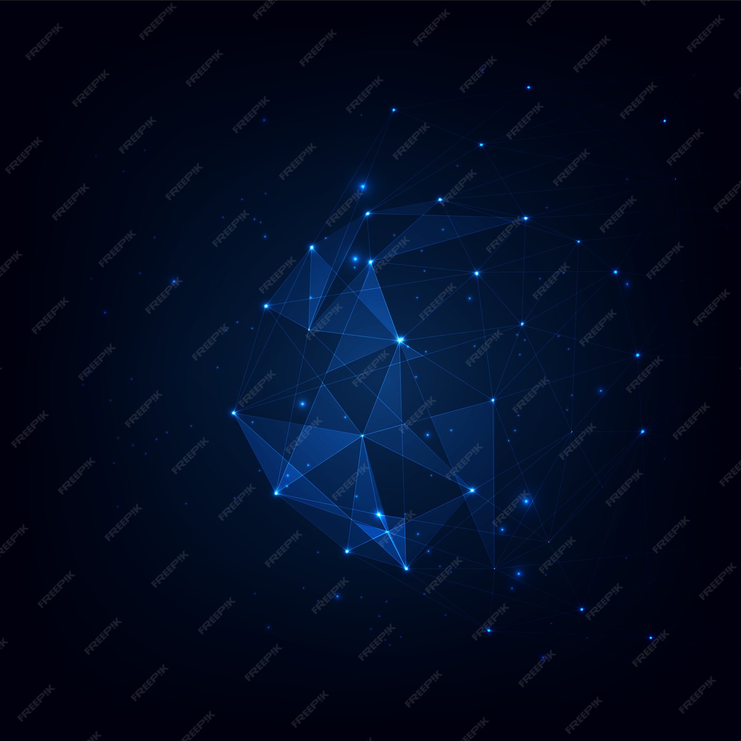 Premium Vector Connected Polygons Plexus Vector Background Connected Polygons Plexus