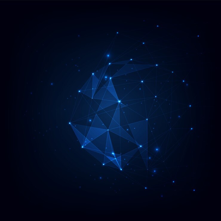 Premium Vector Connected Polygons Plexus Vector Background Connected Polygons Plexus