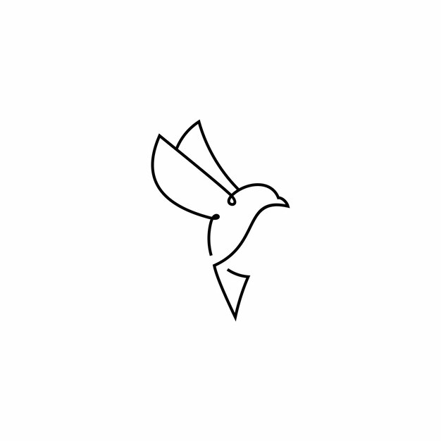 Premium Vector | Continuous line drawing bird flying Premium Vector | Continuous line drawing bird flying