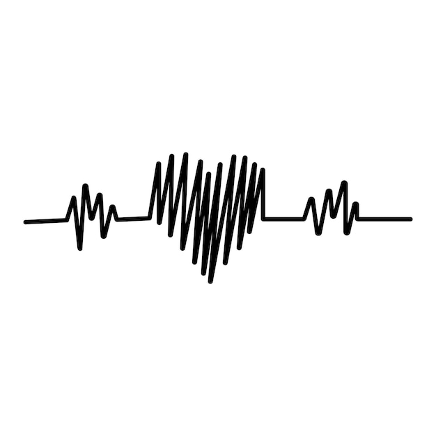 Premium Vector Continuous One Line Art Hearts Of Love Shape On White