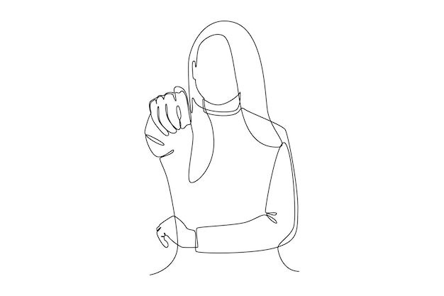 Premium Vector Continuous One Line Drawing Hands Holding Different Objects Concept Single Line