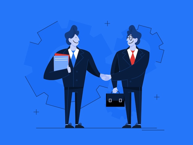 Premium Vector | Contract concept. Official agreement, idea of partnership Premium Vector | Contract concept. Official agreement, idea of partnership
