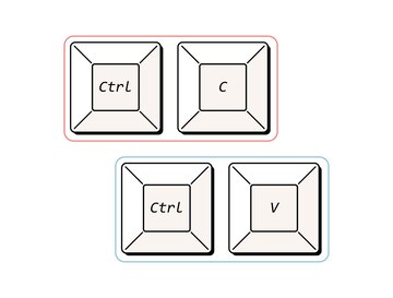 Premium Vector | Control keys and shortcut commands for copy paste ctrl ...