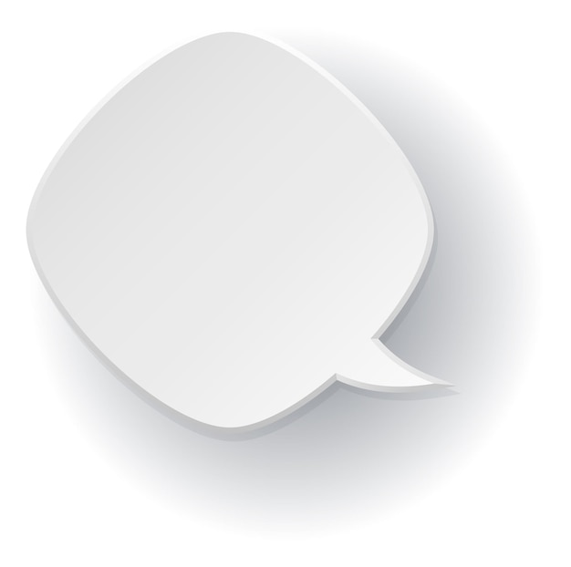 Premium Vector | Conversation box white paper empty text message Premium Vector | Conversation box white paper empty text message