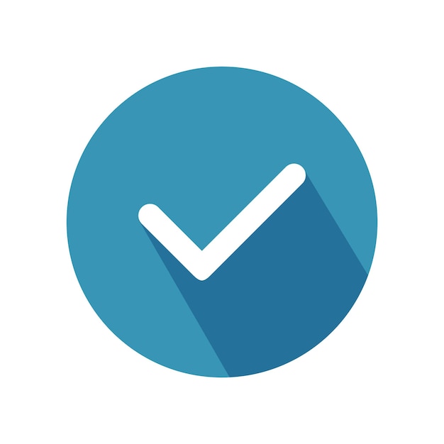 Premium Vector | Correct check mark circular icon isolated vector ... Premium Vector | Correct check mark circular icon isolated vector ...