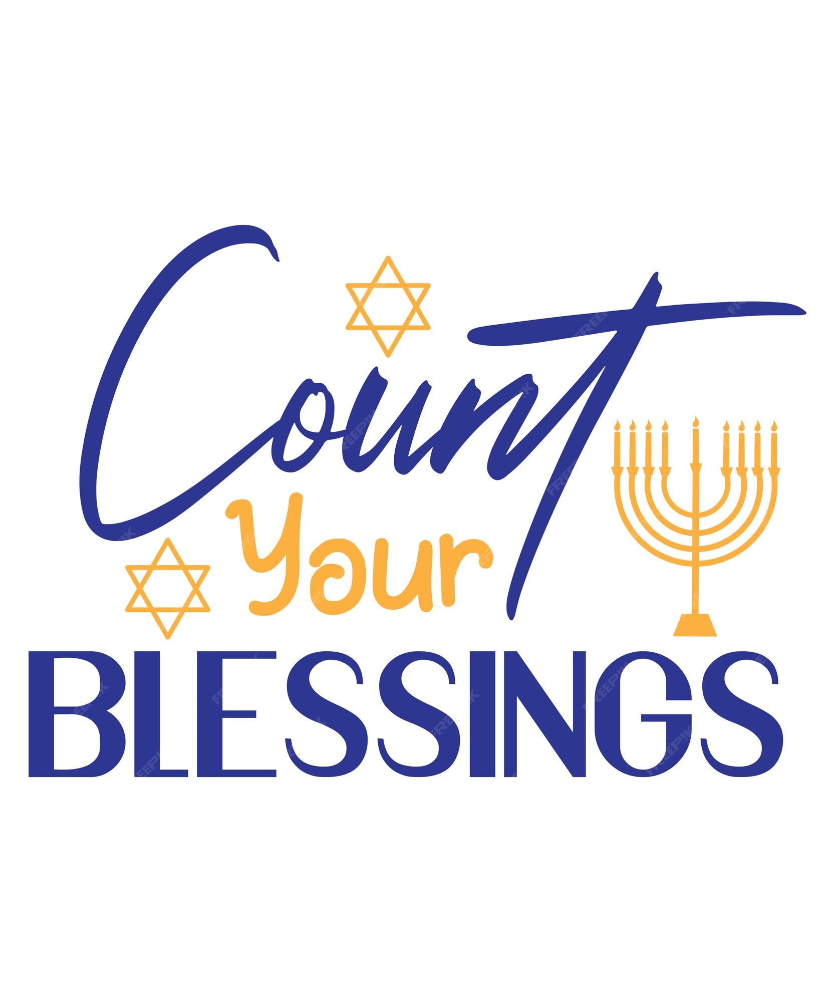 Premium Vector | Count your blessings Premium Vector | Count your blessings