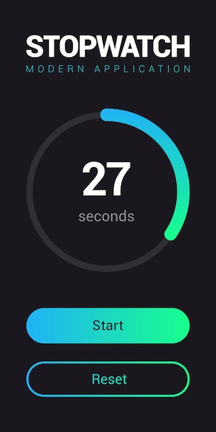 Premium Vector | Countdown digital clock timer vector app concept Premium Vector | Countdown digital clock timer vector app concept