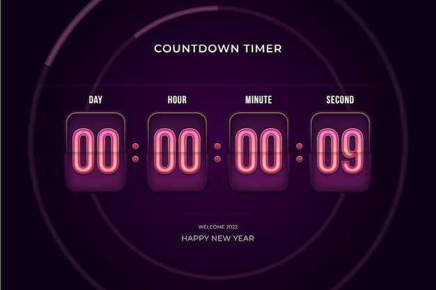 Premium Vector Countdown Timer Count Day Hour Minute And Second