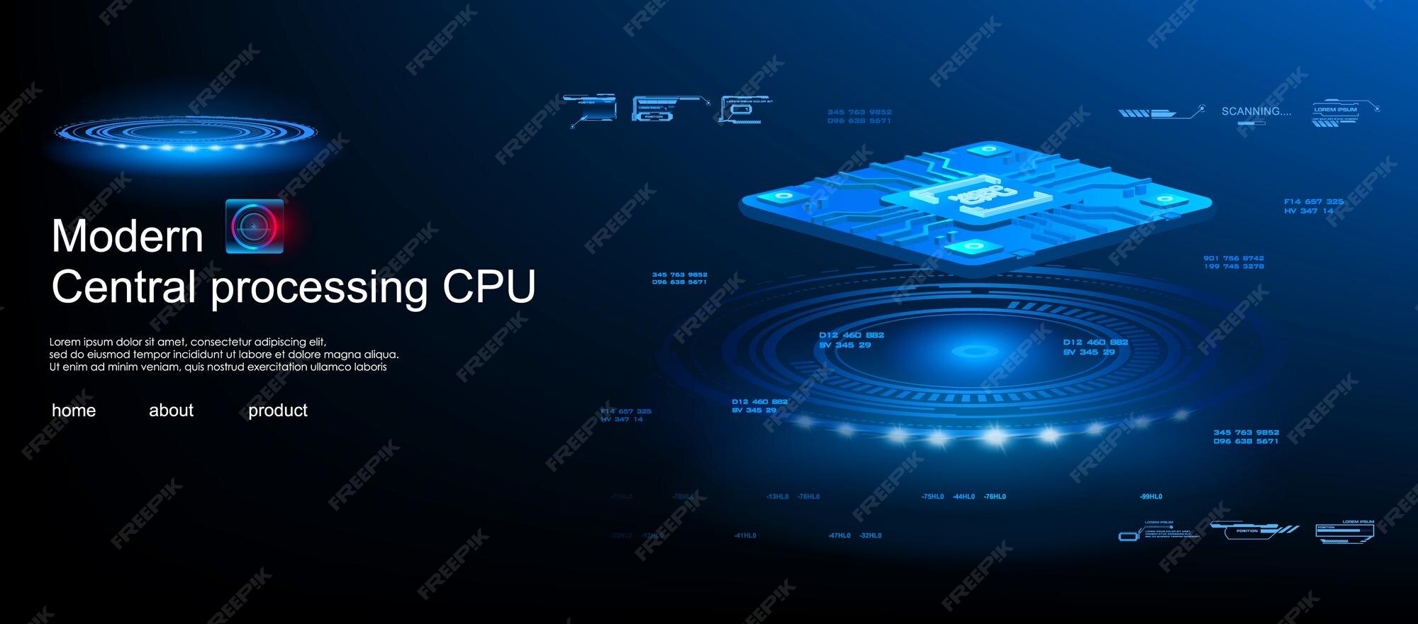 Premium Vector Cpu Processor For Processing Large Amounts Of Information Electronic