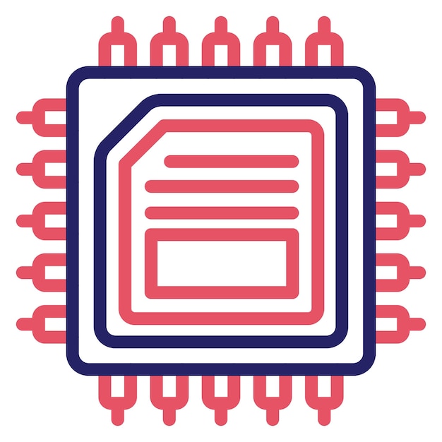 Premium Vector | Cpu processor vector icon illustration of technology ... Premium Vector | Cpu processor vector icon illustration of technology ...