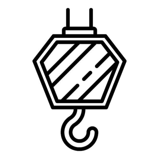 Premium Vector | Crane hook scales icon outline crane hook scales ... Premium Vector | Crane hook scales icon outline crane hook scales ...