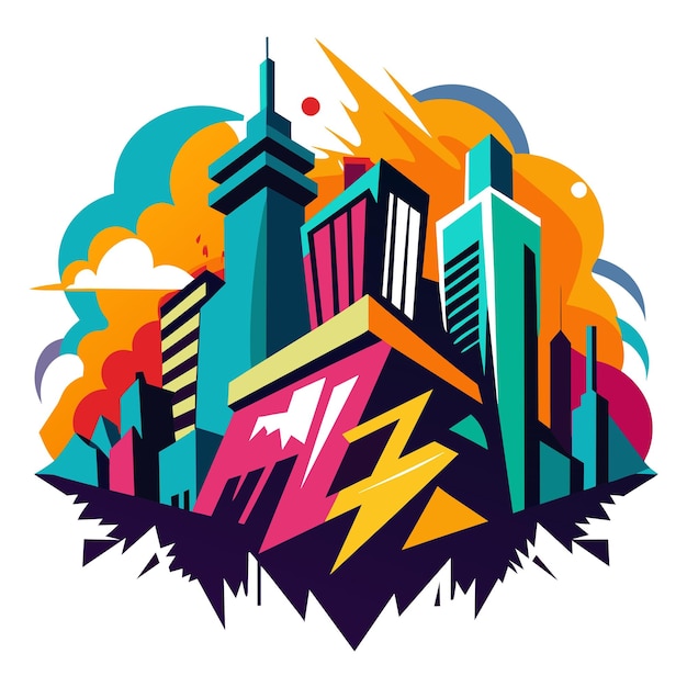 Create a dynamic vector illustration featuring a bustling city skyline ... Create a dynamic vector illustration featuring a bustling city skyline ...