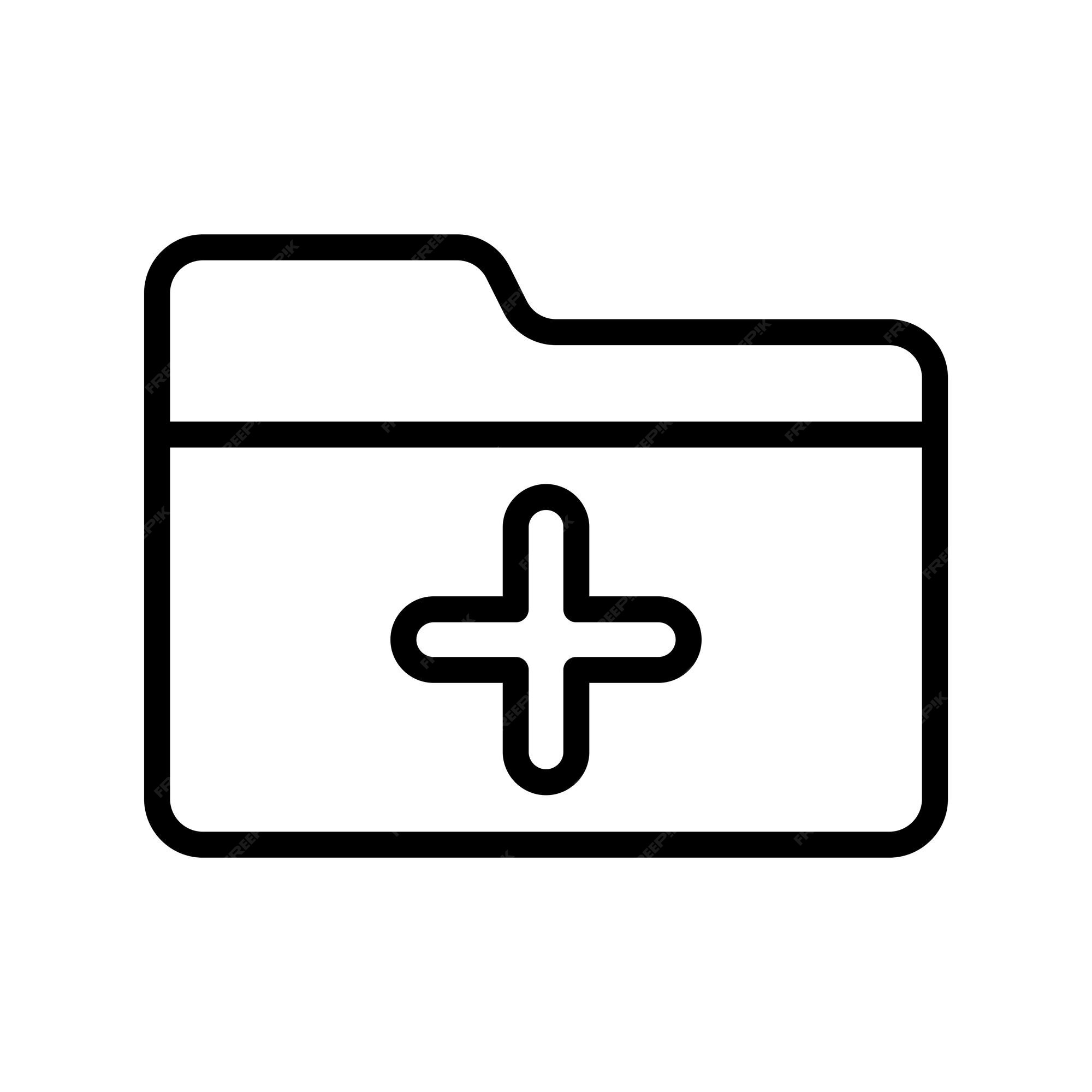 Premium Vector | Create folder icon Premium Vector | Create folder icon
