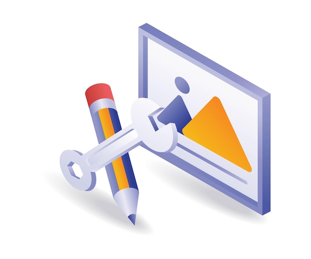 Premium Vector | Creating and maintaining digital image products Premium Vector | Creating and maintaining digital image products