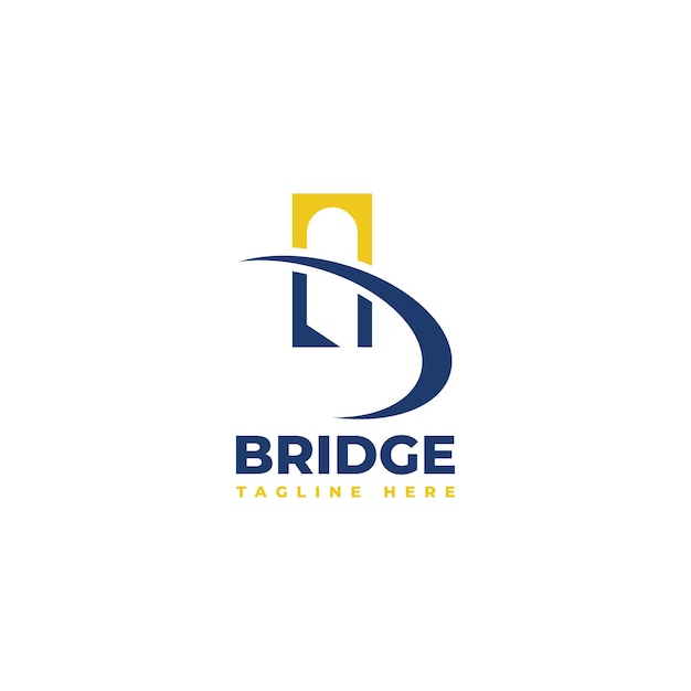 Premium Vector | Creative abstract bridge logo design template Premium Vector | Creative abstract bridge logo design template