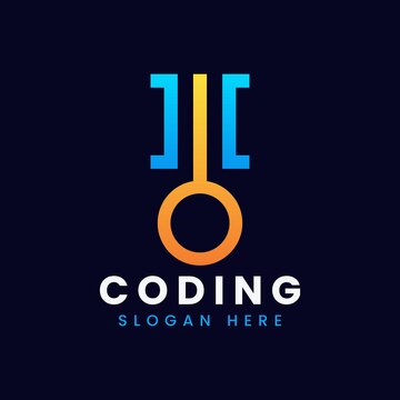 Premium Vector | Creative abstract modern programming coding logo ...