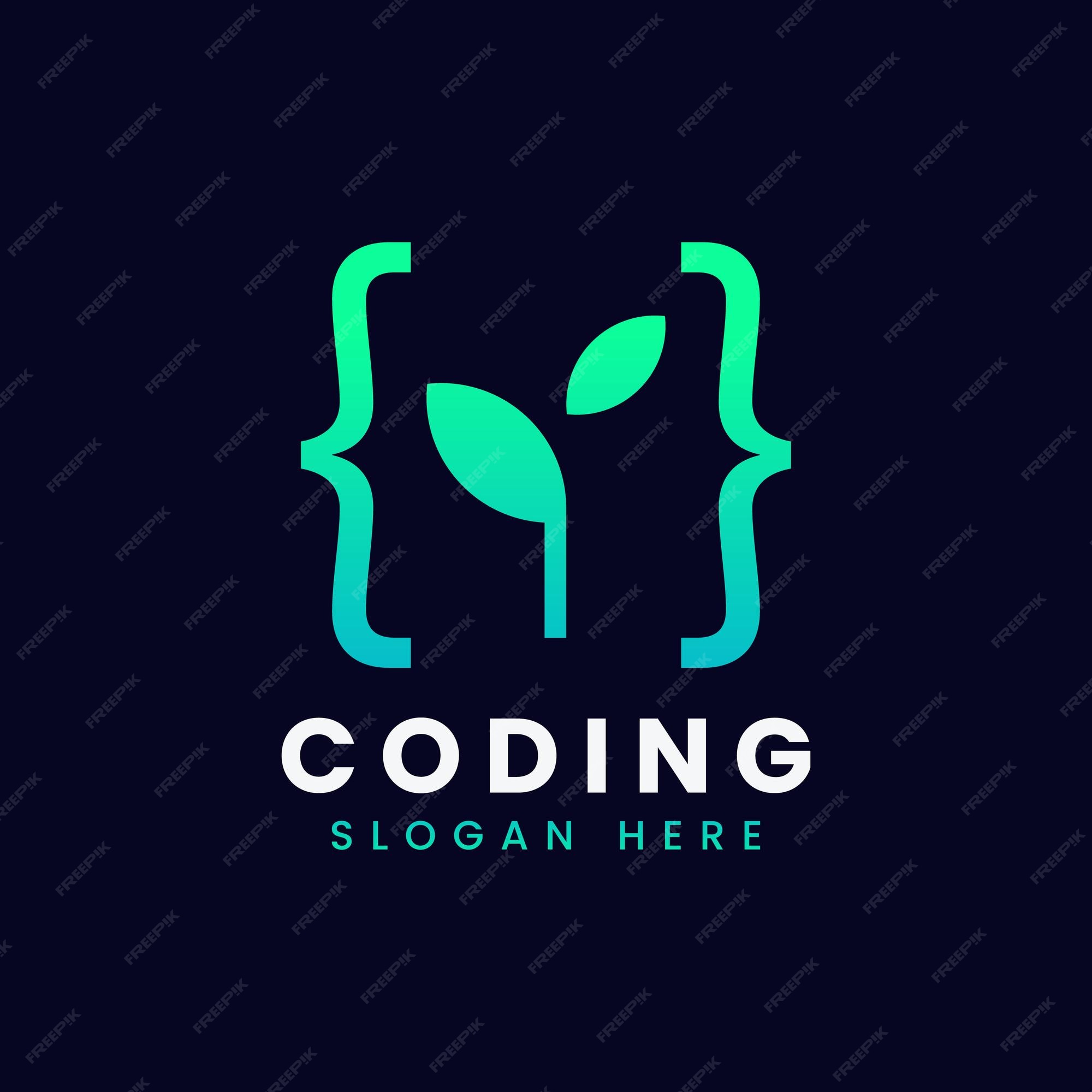 Premium Vector | Creative abstract modern programming coding logo ...