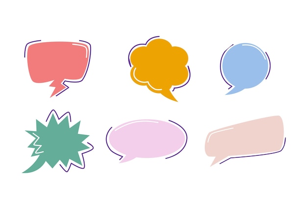 Premium Vector | Creative bubble speech Premium Vector | Creative bubble speech