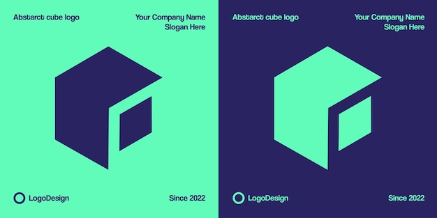 Premium Vector Creative Cube Logo With Negative Space Vector For Your Business
