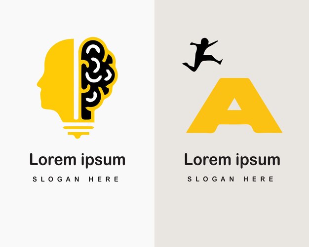 Premium Vector | Creative idea logo design Premium Vector | Creative idea logo design