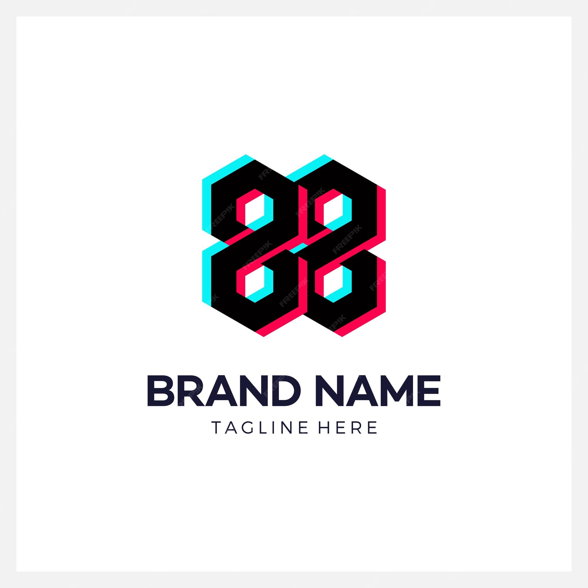 Premium Vector | Creative logo design number 88 template illustration Premium Vector | Creative logo design number 88 template illustration