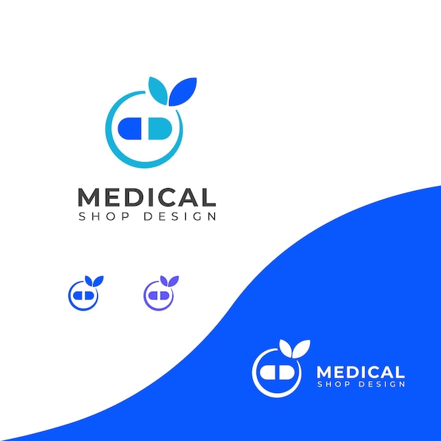 Premium Vector | Creative medical shop vector logo Premium Vector | Creative medical shop vector logo