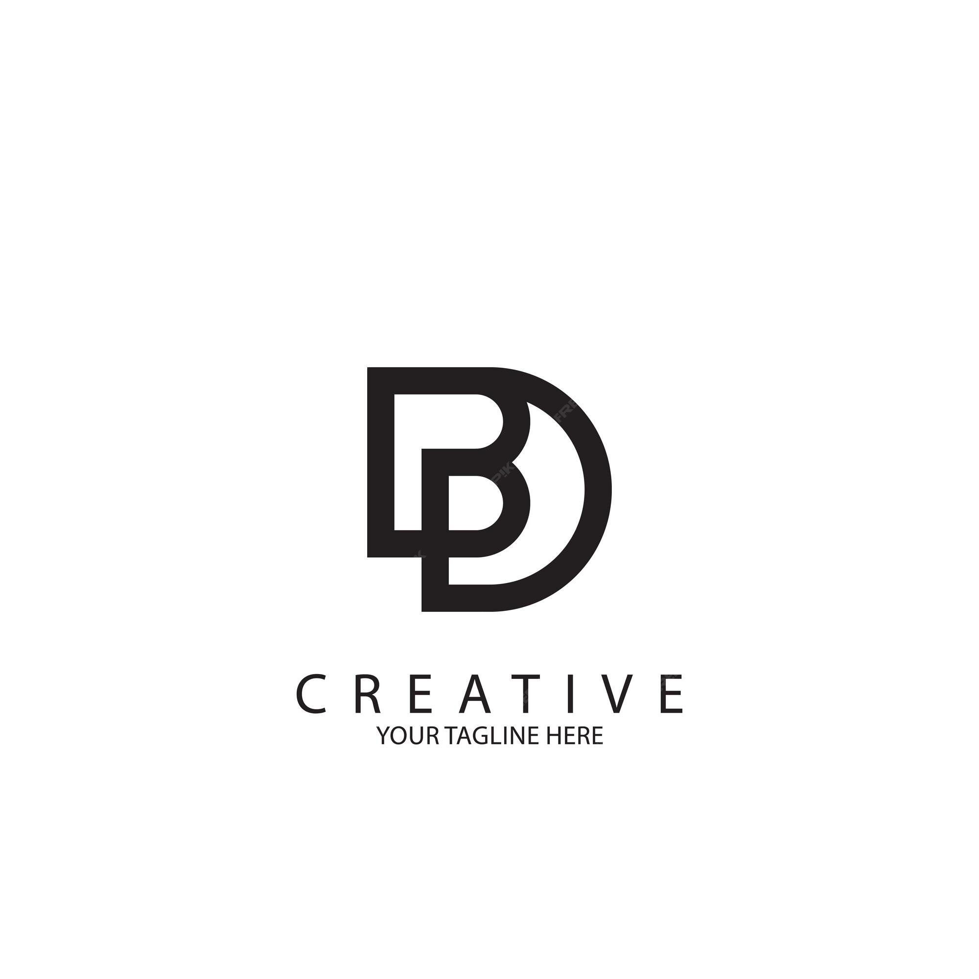Premium Vector Creative Monogram Bd Letter Logo Vector