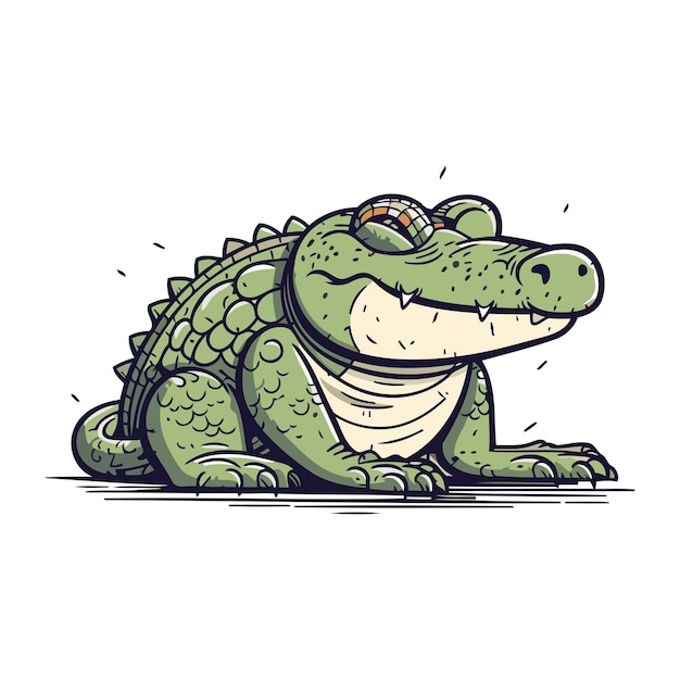Premium Vector | Crocodile Vector illustration Cute cartoon crocodile Premium Vector | Crocodile Vector illustration Cute cartoon crocodile