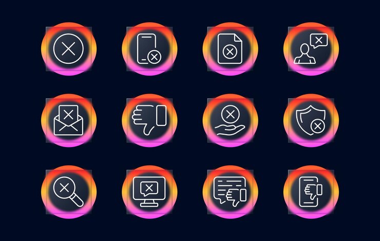 Premium Vector | Cross set icon forbidden error phone speech bubble ... Premium Vector | Cross set icon forbidden error phone speech bubble ...