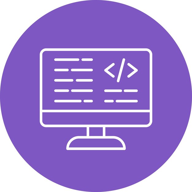 Css 코드 아이콘 터 이미지 코딩 및 개발에 사용할 수 있습니다 프리미엄 벡터