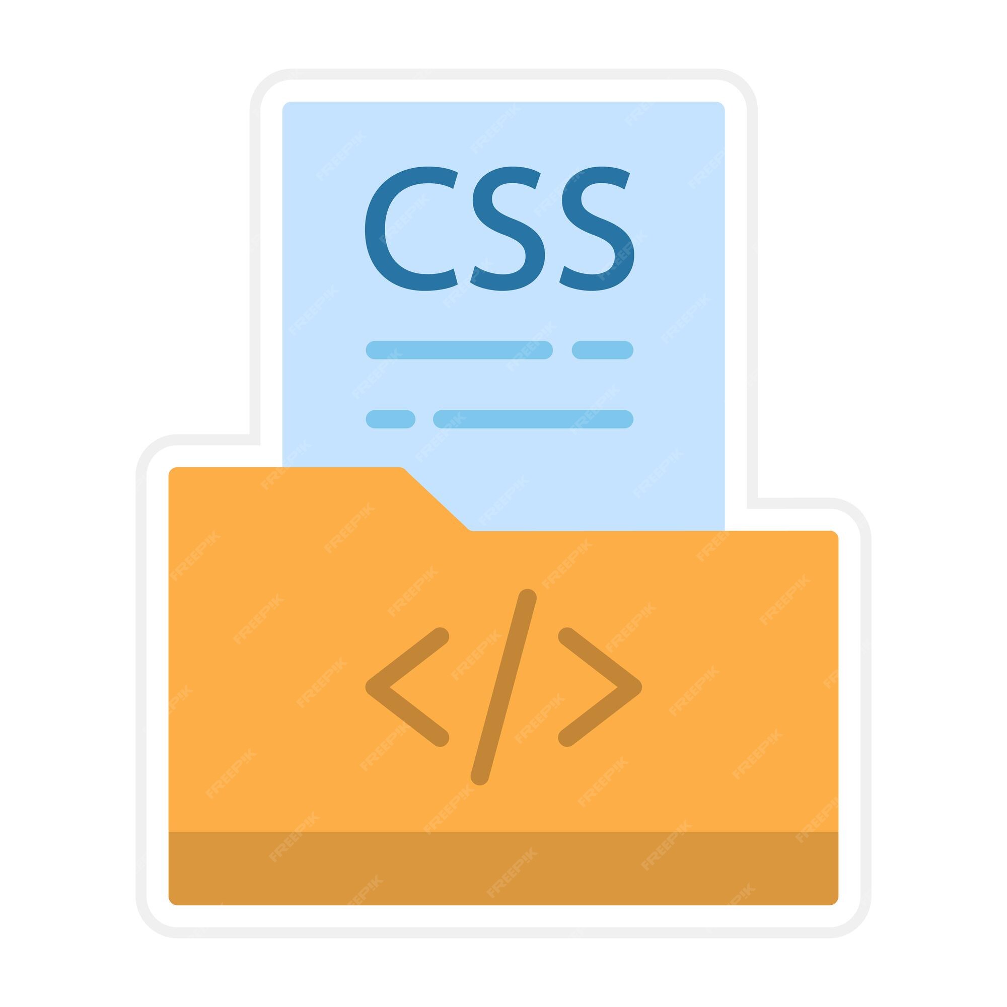 Premium Vector | Css file icon vector image can be used for coding and development