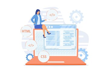 Premium Vector | Css and html programming languages programming coding ...