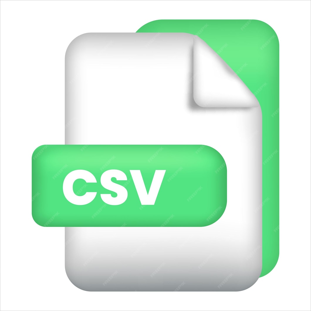 Premium Vector | Csv file format icon csv file format 3d render icon csv file format document ...
