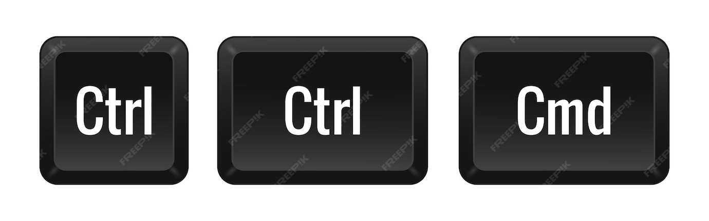Premium Vector Ctrl Cmd Command Key Combination Keyboard Control