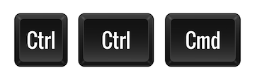 Premium Vector | Ctrl cmd command key combination keyboard control ...